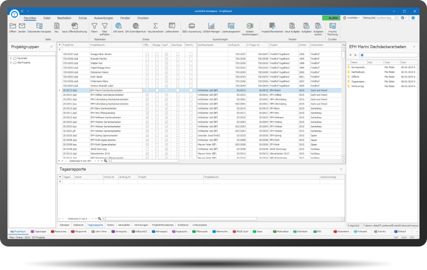Projektverwaltung-Software von SORBA